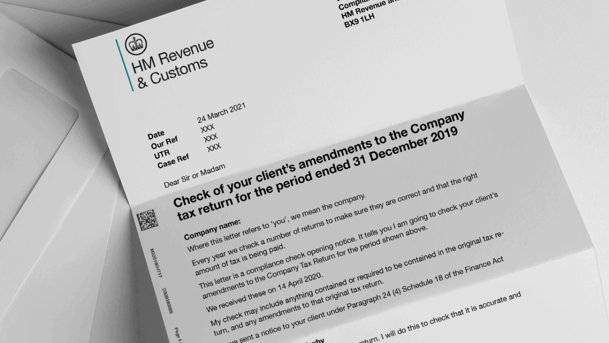 HMRC R&D Compliance Check & Eligibility Nudge Letters