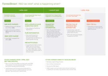 R&D Tax Relief Changes Overview - ForrestBrown